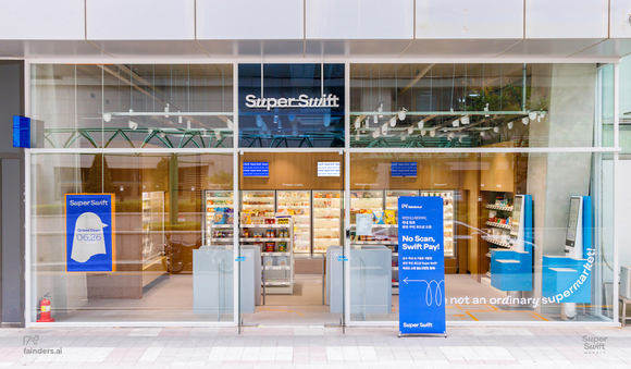 "물건 집고 나가면 끝", 바코드 스캔 없는 무인 매장 'Super Swift' 오픈