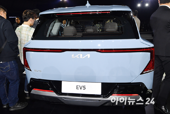 [포토]기아 EV5 'E-GMP' 적용 최초 전륜 기반 전용 EV 첫 국내 공개
